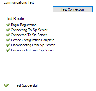 ALICE Directory – Configuration Communications Tab (SIP Settings)